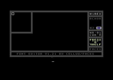 CSDb Font Editor V1 21 By Faces 1991