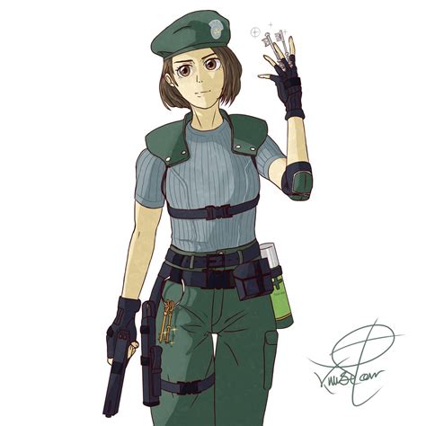 Jill From Re1 Remake Is My Favourite Version Of Her I Drew This About
