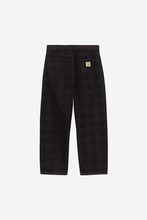 Carhartt Wip Everson Pant Everson Print Black Palisander Loja