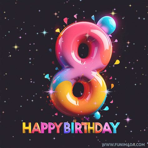 Happy 8th Birthday Animated S Download On