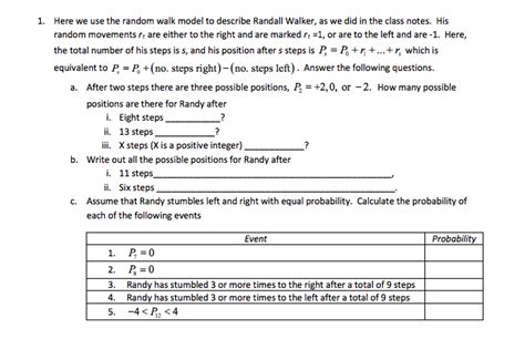here we use the random walk model to describe randall