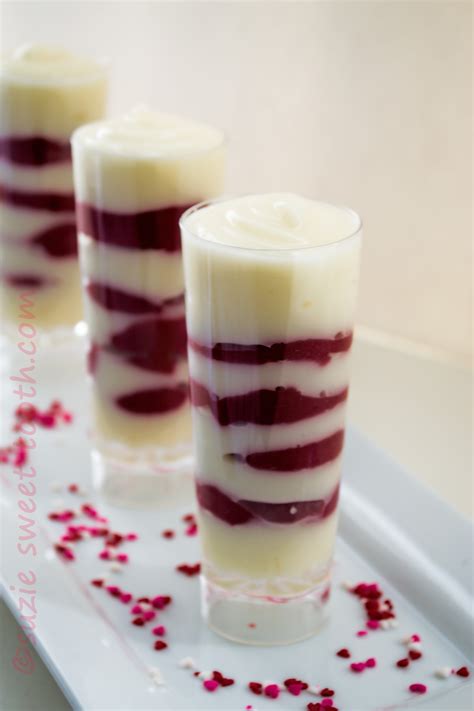 Happy Valentines Day White Chocolate And Raspberry Pudding Parfaits Suzie Sweet Tooth