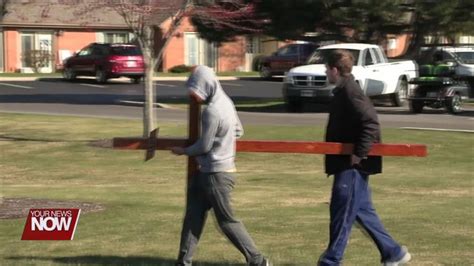 Leipsic Methodist Hold Cross Walk Through The Village On Good Friday
