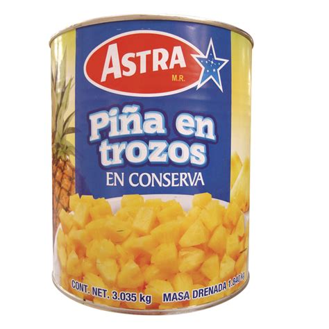 Trozos De PiÑa En Conserva Astra 3035 Kg