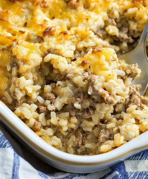 Ground Beef Rice Casserole Recipe