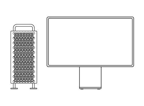 Personal Computer System Unit With Monitor Concept 34885555 Vector Art