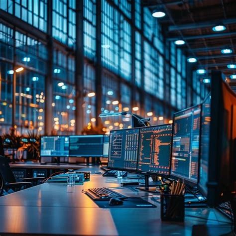 Free Technology Workspace Illuminated Image Technology Workspace