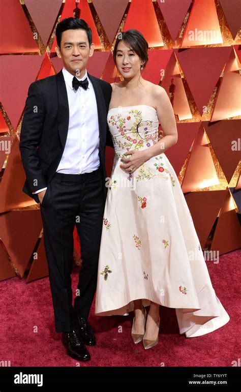 Actor John Cho L And Kerri Higuchi Arrive On The Red Carpet For The