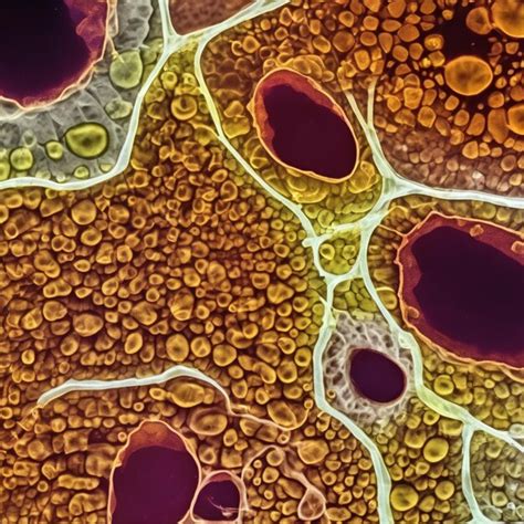Células Microscópicas De Plantas De Tango Em Troca Imagem Premium