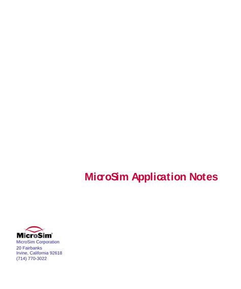 Pdf Microsim Application Notes Contents Brushless Dc Motor Model