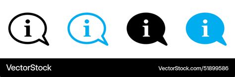 Information Icon Signifying Data Knowledge Vector Image