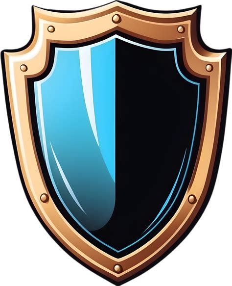 Ai Generated Cute A Shield Cartoon Style 35088607 Png