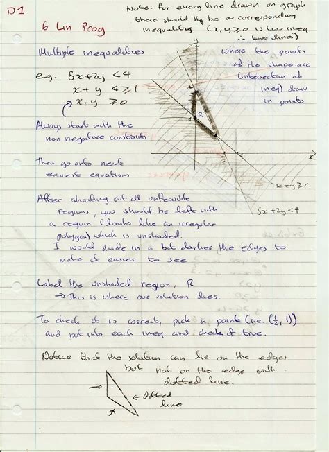 Decision Linear Programming Feasible Region Alevelmathematicsnotes