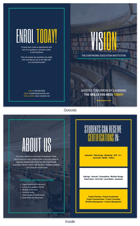 Advertising Pamphlets Samples