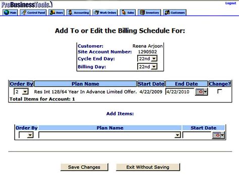 recurring billing software probusinesstools