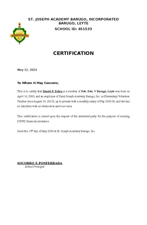 Certication Document340673425buwan Ng Wika