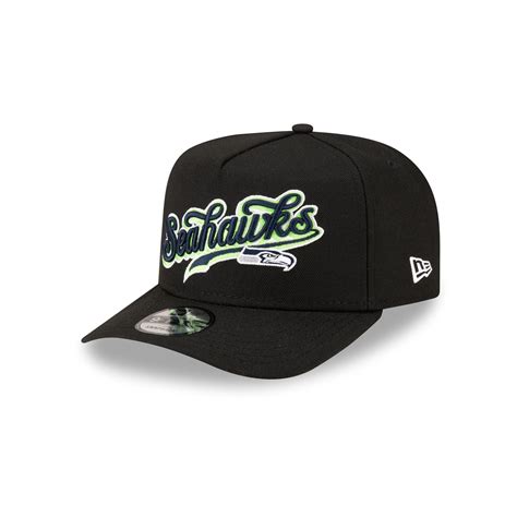 Born X Raised X Seattle Seahawks Script Black 9fifty A Frame Snapback