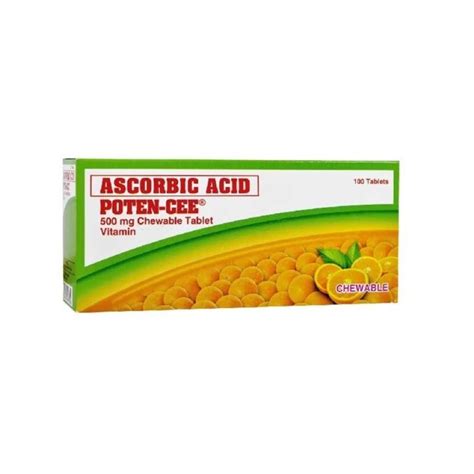 Potencee Ascorbic Acid 500mg 1 Chewable Tablet Lazada Ph