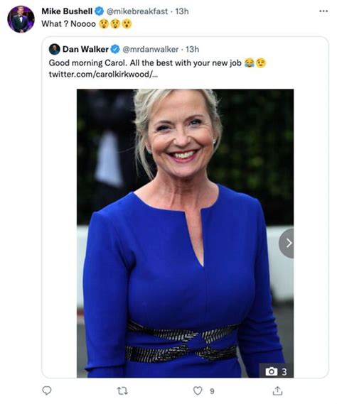 Mike Bushell Reacts As Dan Walker Wishes Carol Kirkwood Well In New Job