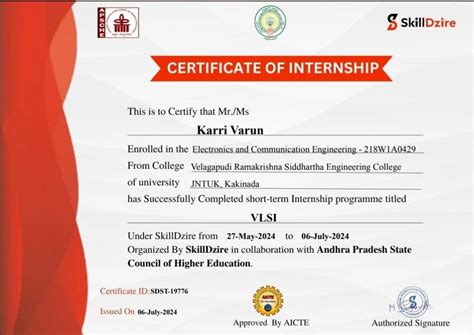 Varun Karri On Linkedin Vlsi Internship Semiconductor