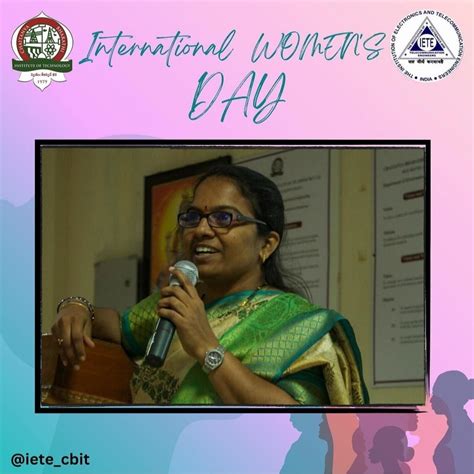 Iete Womensday Empoweringwomen Cbit Iete Cbit