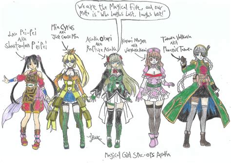 The Magical Five From Magical Girl Spec Ops Asuka By Jwbtheuncanny On Deviantart