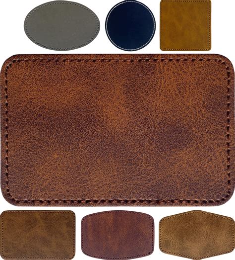 Faux Leather Fabric Black Leatherleatherette Patchessheets For Laser Engraving Iron On With
