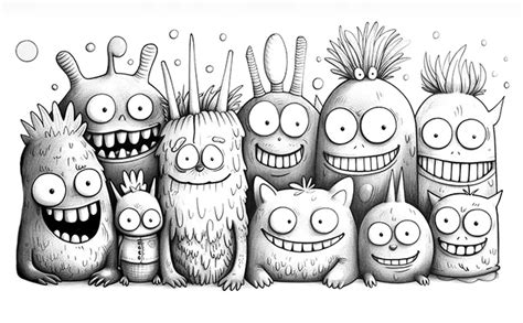 Dibujos Para Colorear De Monstruos Para Imprimir