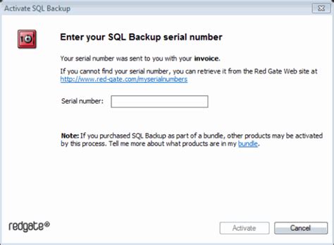 Activating Sql Backup 10 Product Documentation