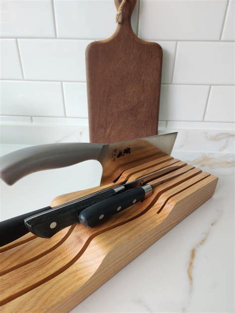 Horizontal Knife Block Furniture And Home Living Kitchenware