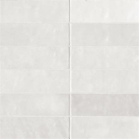 Cloé 2 5 X 8 Glossy Ceramic Tile In White Bedrosians Tile And Stone