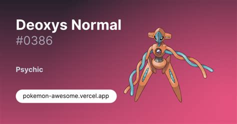 Deoxys Normal · 0386
