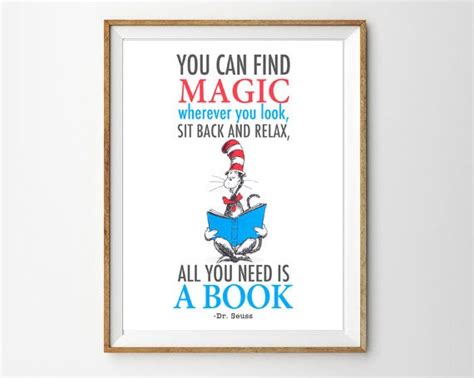 Dr Seuss Quote Cat In The Hat Printable Nursery Quote You Etsy