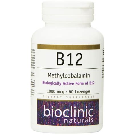 Suplemento De Metilcobalamina B12 De Pamoire Bioclinic Naturals 1000