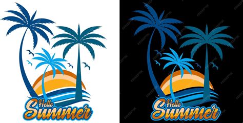 Premium Vector T Shirt Summer Logo Design