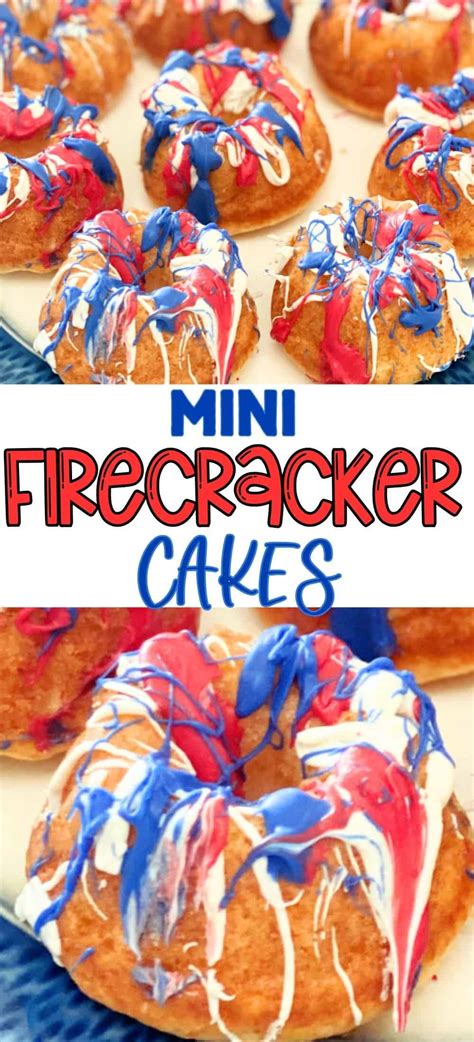 Mini Firecracker Cakes Organized Island