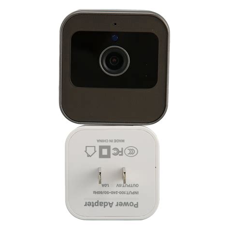 Price Crash WiFi Clock Camera White Plug And Play 1080P HD Rotatable Remote Monitoring Mini