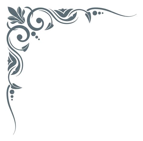 Corner Fancy Lines Clip Art