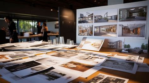 Premium Ai Image A Photo Of An Architectural Workshop Presentation Showcasing Design Concepts