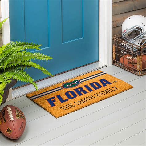 University Of Florida Personalized Mat Natural Coir With Color Logo