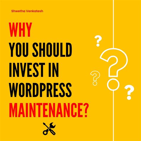 Shwetha Venkatesh On Linkedin Seo Data Userexperience Wordpress Maintenance Security