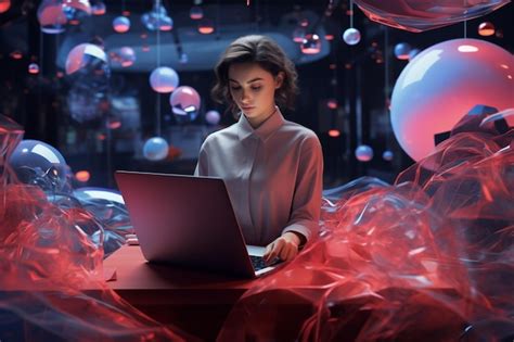 Premium Photo Abstract Visualization Of A Personal Assistant Generative Ai