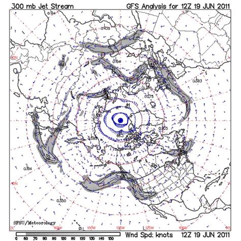 Subtropical Jet Stream Map For 19 June 2011 Download Scientific Diagram