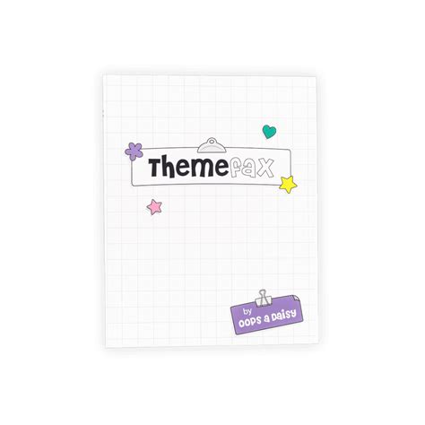 Themefax 6 Ring Storage Binder A5 Oops A Daisy Uk