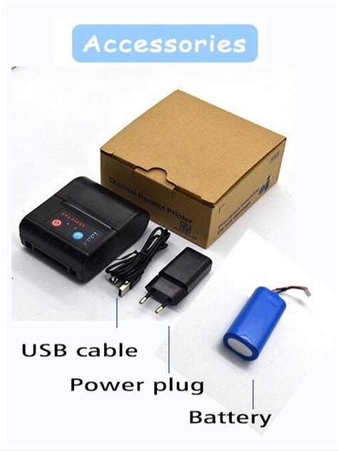 2inch Portable Printer 58mm High Speed Thermal Portable Receipt Printer