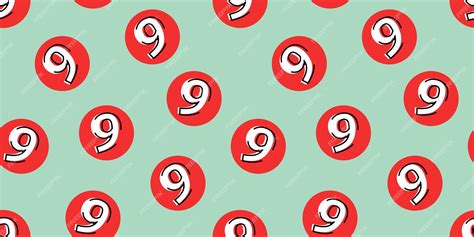 Premium Vector Number The Pattern Seamless Pattern A Pattern Of Numbers Different Numbers On A