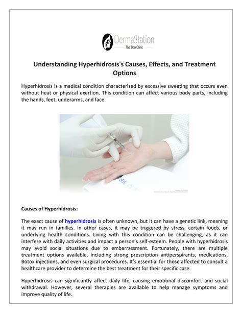 Ppt Understanding Hyperhidrosiss Causes Effects And Treatment