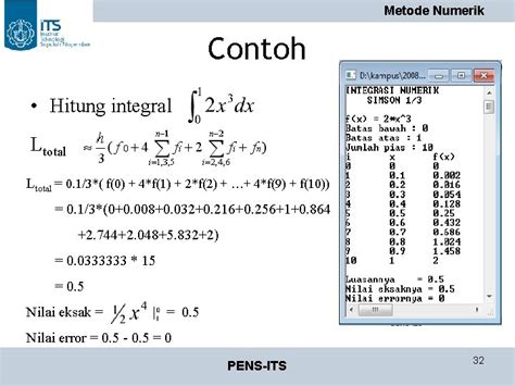 18 Contoh Soal Integral Metode Numerik Brittany Salinas