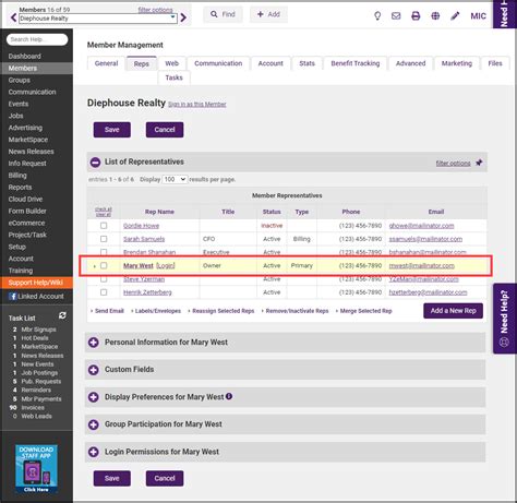 Add Representative Photo From The Back Office Chambermaster