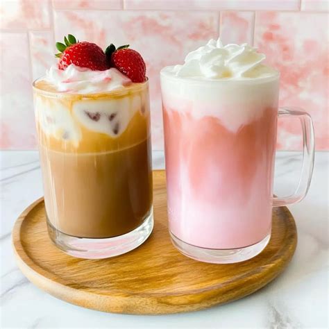 Ultimate Strawberry Latte Delicious Hot Or Iced Delight